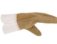 China Two Layer Suede Welder Gloves Half-Leather Gloves Electric Welding Labor Insurance Gloves for sale