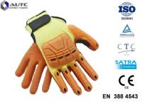 China Two Layer Half Leather PPE Safety Gloves fire resistance for sale