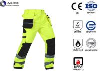 China Reflective PPE Safety Wear Disposable Anti Wrinkle Adjustable Sleeve Zip Pockets for sale
