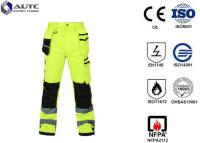 China Reflective PPE Safety Wear Disposable Anti Wrinkle Adjustable Sleeve Zip Pockets for sale