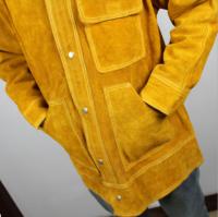 China 1.6mm Cowhide Leather Split Welding PPE Safety Wear Clothing for sale
