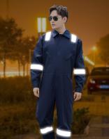 China Reflective Anti-Static FR Coveralls 100% Cotton, Shipyard/Sea Port/Steel-Making Welder for sale