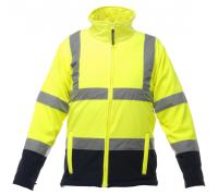 China Reflective PPE Safety Wear High Quality Fluorescent Yellow Polyester Reflective Jacket for sale