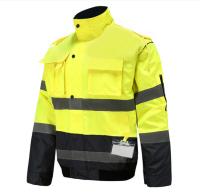 China Reflective PPE Safety Wear Waterproof Jacket High Visibility Traffic Warning Safety Work Clothes Can Be Customized Logo for sale