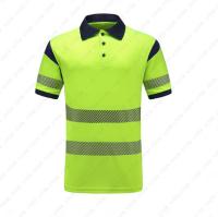China Reflective PPE Safety Wear Summer New Breathable Quick-Drying Reflective POLO Shirt/T-Shirt With Custom Logo for sale