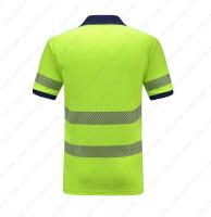 China Reflective PPE Safety Wear Summer New Breathable Quick-Drying Reflective POLO Shirt/T-Shirt With Custom Logo for sale