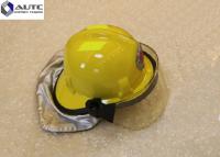 China Fire Construction Safety Helmets Face Shield Yellow Polyamine Flame Retardant for sale