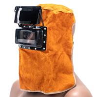 China Head Mounted Cowhide Leather Welding Protection Welding Helmet for sale