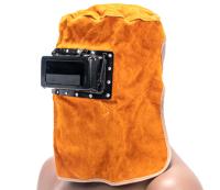 China Head Mounted Cowhide Leather Welding Protection Welding Helmet for sale
