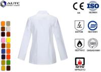 China Long Sleeve Disposable Medical Workwear Notched Collar Three Pockets for sale