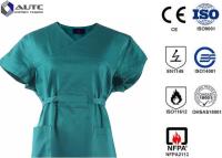 China Care Wear Nurse Surgical Green Scrubs , Maternity Medical Scrubs Reinforced for sale