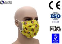 China Non Woven Cute Disposable Medical Mask With Funny Faces Printed 3 Ply for sale