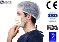 China 3 Ply Blu Medical Face Mask Prevent Dust Blue White For Cough Germs Illness for sale