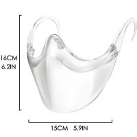 China TUV  15CM Anti Fog PC Plastic Protective Transparent Face Shield for sale
