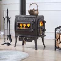 China American Style Wood Burning Real Fire Fireplace European Style Retro Cast Iron Wood Burning Heater Household Heater for sale
