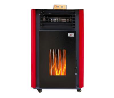 China 2022 New Biomass Pellet Heating Furnace Commercial Smokeless Heating Furnace Water Heater True Fire Fireplace for sale