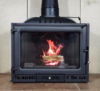 China Embedded Fireplace Built In Cast Iron Wood Burning Household True Fire Three Side View Wood Stove for sale