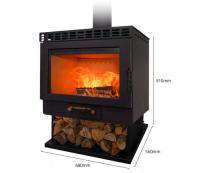 China Fireplace, Real Match, Wood Burning Stove, Domestic Villas, Carbon Steel, European Flame Indoor Heating Furnace for sale