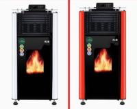 China Biomass Particle Indoor Heating Furnace Environmental Protection And Energy Saving True Fire Fireplace Heater for sale