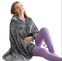 China Electric Outer Shawl Blanket Coral Velvet Warm Wrap Cape Cloak Usb Charging Heating Blanket Cold Insulation Blanket for sale