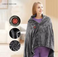 China Electric Outer Shawl Blanket Coral Velvet Warm Wrap Cape Cloak Usb Charging Heating Blanket Cold Insulation Blanket for sale