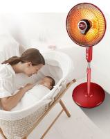 China Household Floor Electric Heater Vertical Electric Fan Portable Electric Room Desk Heater With Tip Over Protection for sale