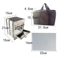China Stainless Steel Folding Barbecue Stove, Portable Fixed Firewood Stove, Barbecue Rack, Picnic Stove, Heating Stove for sale