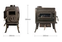 China Wood Burning Real Fire Fireplace European Style Retro Cast Iron Wood Burning Heater American Style for sale