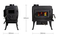 China Wood Burning Real Fire Fireplace European Style Retro Cast Iron Wood Burning Heater American Style for sale