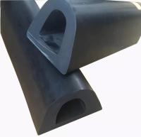 China Dock Bumper Rubber D Type Fender For Marine And Boat for sale