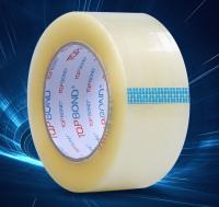 China 50 - 60um Thickness Transparent No Noise Acrylic Water Glue Bopp Silent Packing Tape for sale