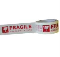 China 48mmx50/66/100m Express Packing Case Sealing Packing Belt Warning Fragile Tape BOPP Adhesive Tape for sale