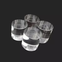 China Custom Made Sapphire Quartz JGS1 Glass Laser Round Cylindrical Rod Lens for sale