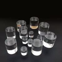 China Custom Made Sapphire Quartz JGS1 Glass Laser Round Cylindrical Rod Lens for sale
