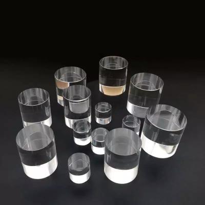China Custom Made Sapphire Quartz JGS1 Glass Laser Round Cylindrical Rod Lens for sale