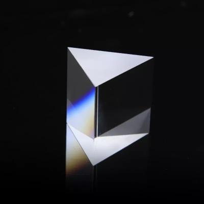 China 40*40mm Optical Glass Bk7 / K9 Quartz Spectrometer Equilateral Triangular Prism for sale
