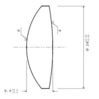 China Quartz / Sapphire Material Optical Lenses Double Convex Lens Light Guide Lens for sale
