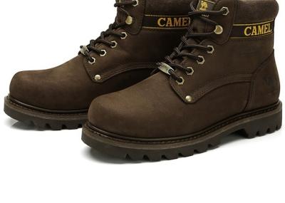 China High Top Industrial Safety Footwear , Steel Toe Cap Mens Safety Work Shoes for sale