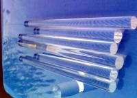 China Custom Clear Fused Quartz Glass Light Guide Rod High Corrosion Resistance for sale