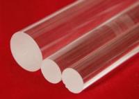 China Custom Clear Fused Quartz Glass Light Guide Rod High Corrosion Resistance for sale