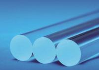 China High Transparency Quartz Glass Light Guide Rod , Optical Solid Glass Rod Dia.35mm for sale