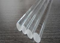 China High Transparency Quartz Glass Light Guide Rod , Optical Solid Glass Rod Dia.35mm for sale