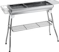 China Thickened Large Stainless Steel Barbecue Outdoor Folding Barbecue BBQ Portable Barbecue for sale