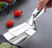 China SUS 304 Stainless Steel Steak Clip Fried Steak Food Clip Barbecue Tool Bread Clip Food Clip for sale