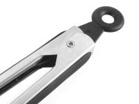 China 12 Inch Household Stainless Steel Food Clip, Barbecue Clip, Silver High Temperature Resistant Non-Slip Special Clip for sale