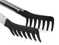 China 12 Inch Household Stainless Steel Food Clip, Barbecue Clip, Silver High Temperature Resistant Non-Slip Special Clip for sale