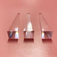 China Optical Glass Guide UV LED Illumination Tapered Light Pipe Homogenizing Rods Light Guide Prism for sale