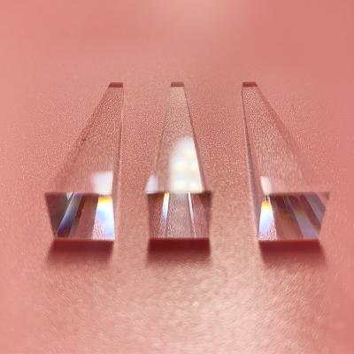 China Optical Glass Guide UV LED Illumination Tapered Light Pipe Homogenizing Rods Light Guide Prism for sale