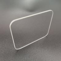 China Transparent Light Guide Sheet Borosilicate Square Round Corner Optical Glasses Window for sale