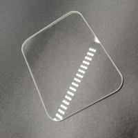 China Transparent Light Guide Sheet Borosilicate Square Round Corner Optical Glasses Window for sale